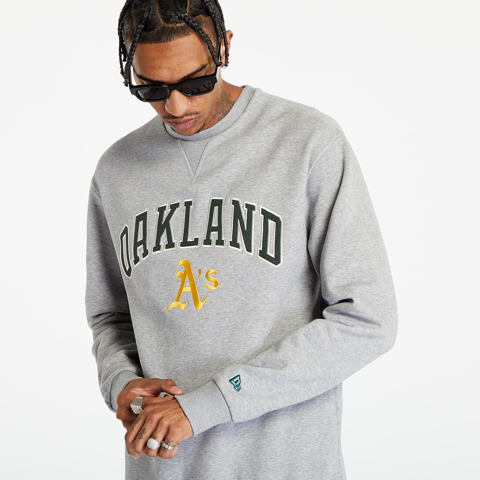 Mikiny New Era Oakland Athletics Mlb Large Logo Crew Neck Sweatshirt ...