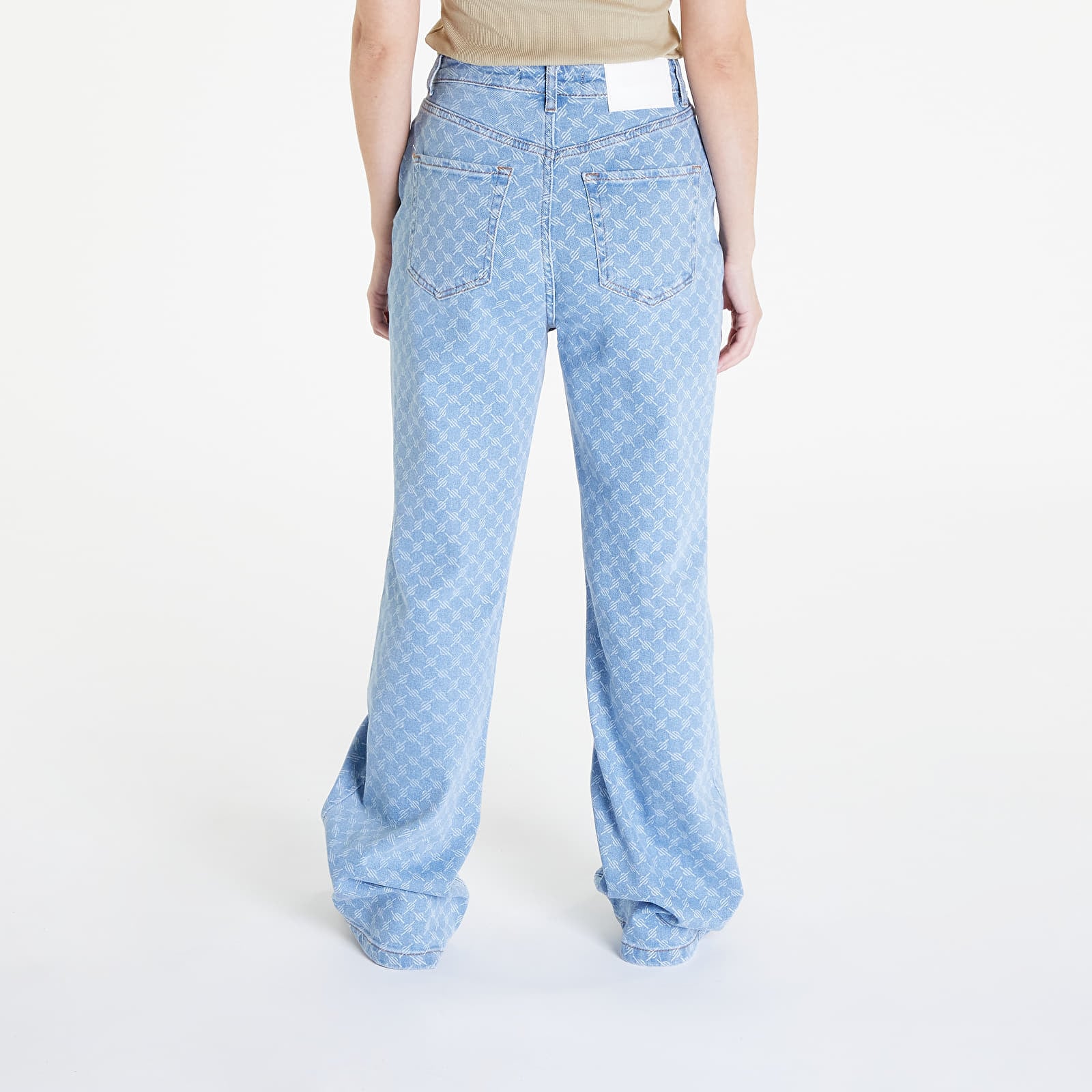 Džíny Daily Paper Mel Jeans Blue Monogram | Queens 💚