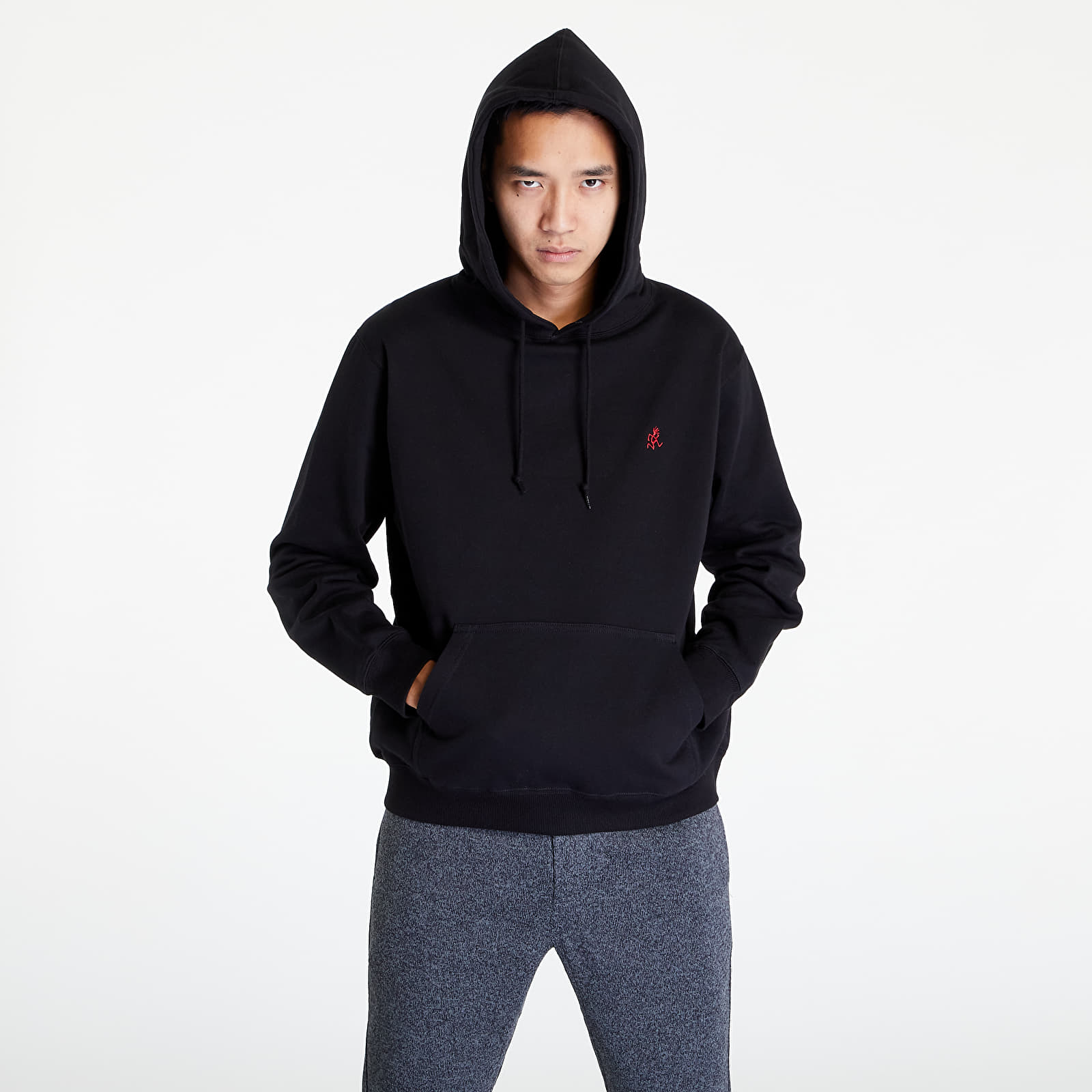 Mikiny Gramicci One Point Hooded Sweatshirt Black | Queens 💚