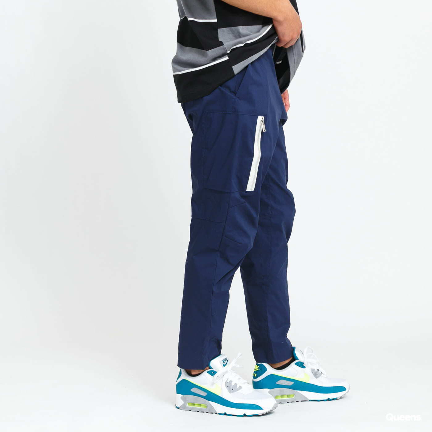 Kalhoty Nike Sportswear Woven Unlined Utility Pants Navy | Queens 💚
