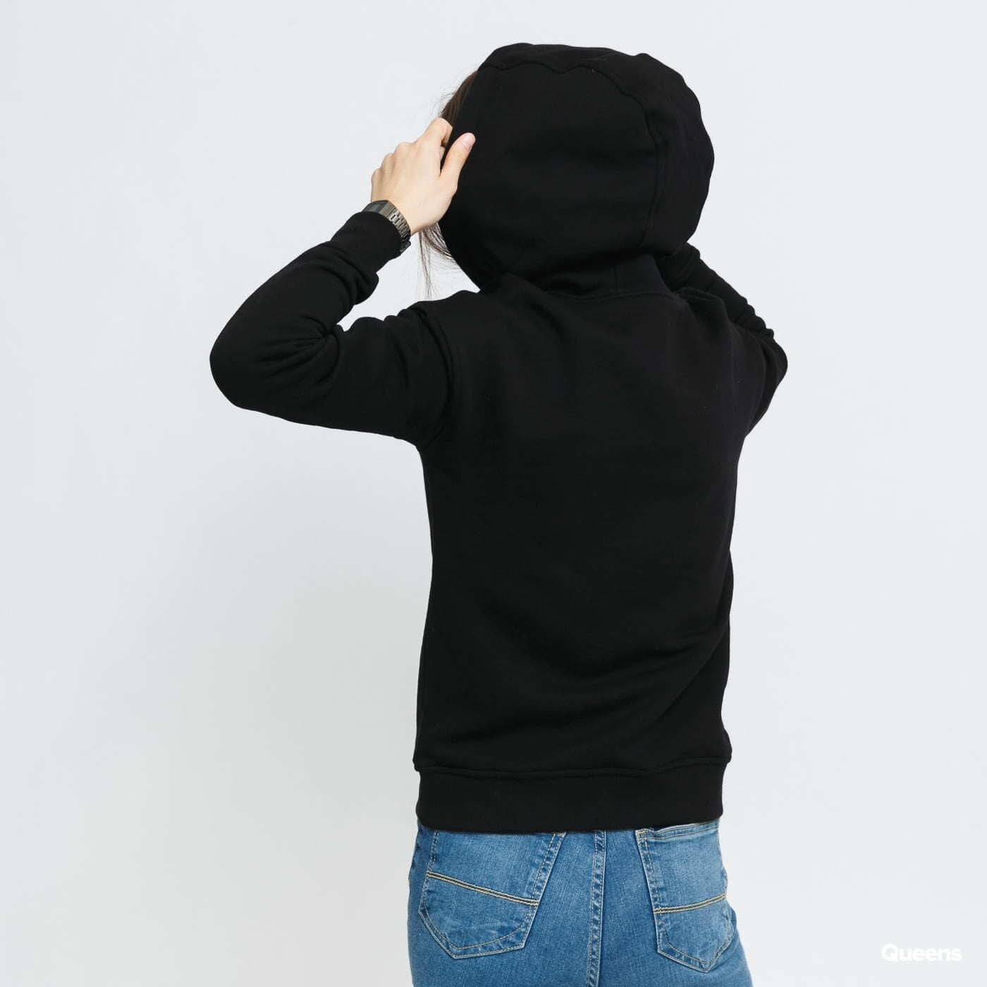 Mikiny Urban Classics Ladies Organic Hoody Black | Queens 💚