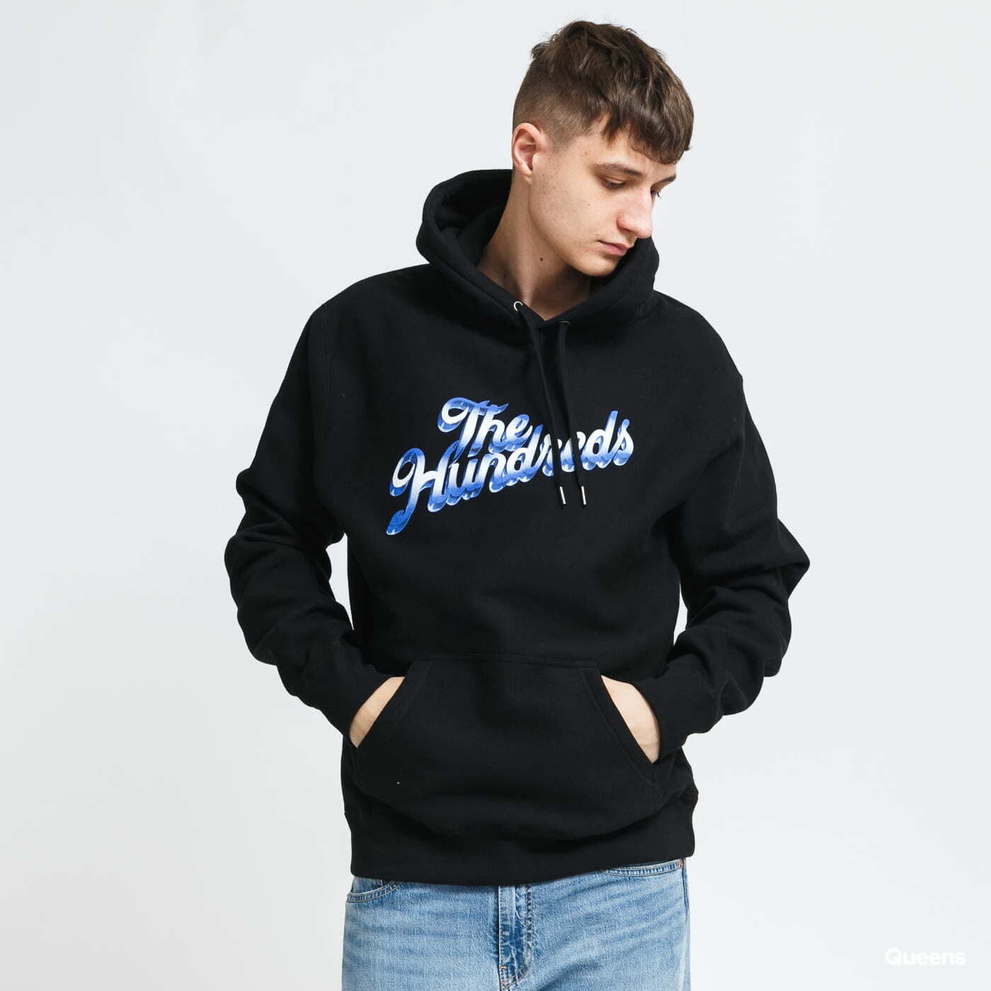 Mikiny The Hundreds Beyond Slant Pullover Black | Queens 💚