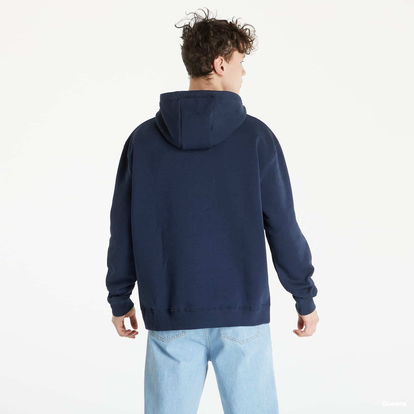 Mikiny Karl Kani Signature Hoodie Navy | Queens 💚