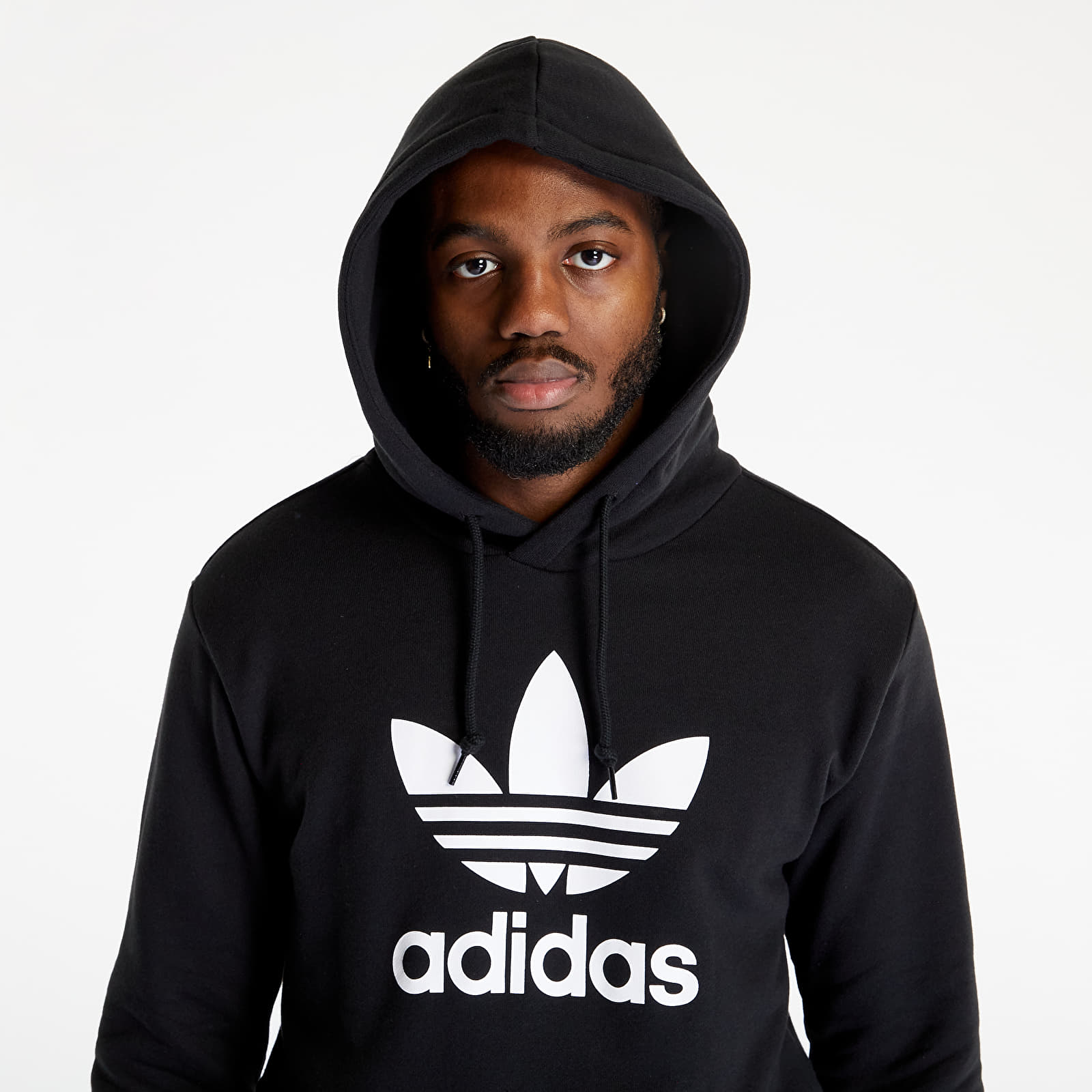 Hoodies adidas Originals Adicolor Classics Trefoil Hoodie Black | Queens 💚