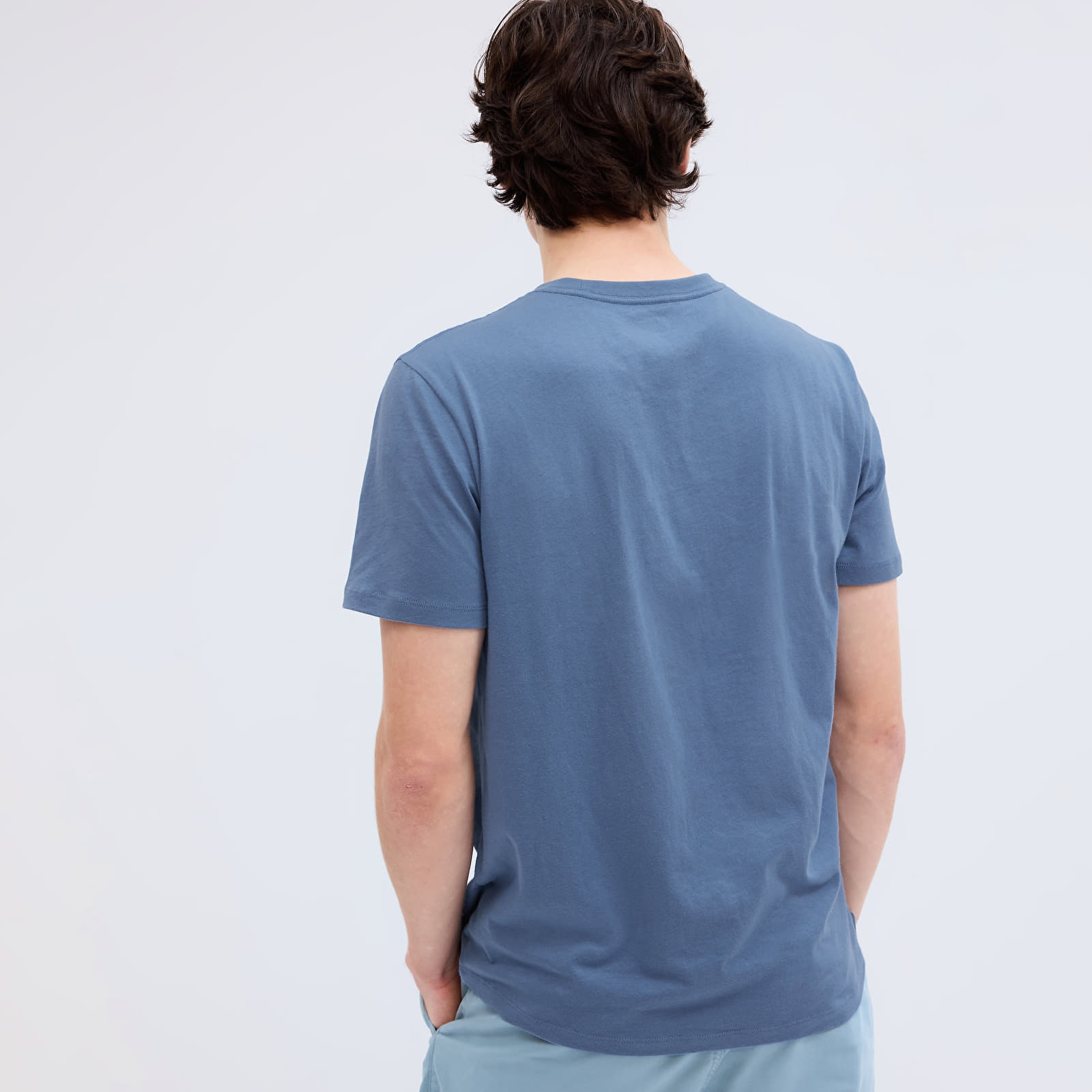 Trička GAP V-Basic Logo Tee Blue | Queens 💚