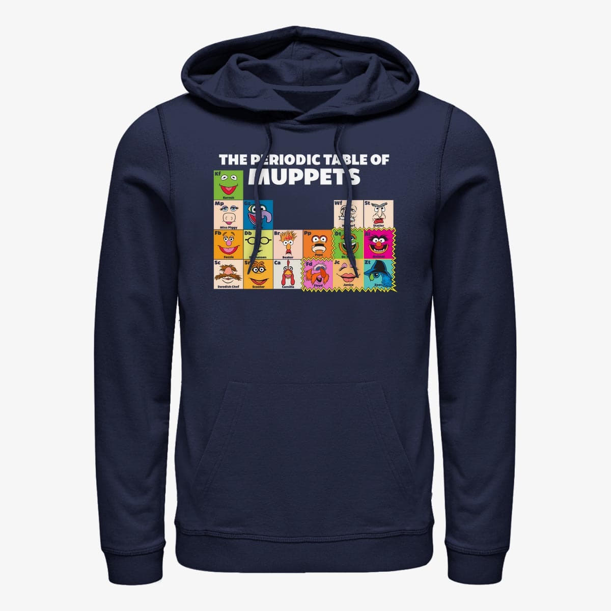 Merch Disney Classics Muppets - PERIODIC TABLE OF MUPPETS Unisex Hoodie Merch Disney Classics Muppets - PERIODIC TABLE OF MUPPETS Unisex Hoodie