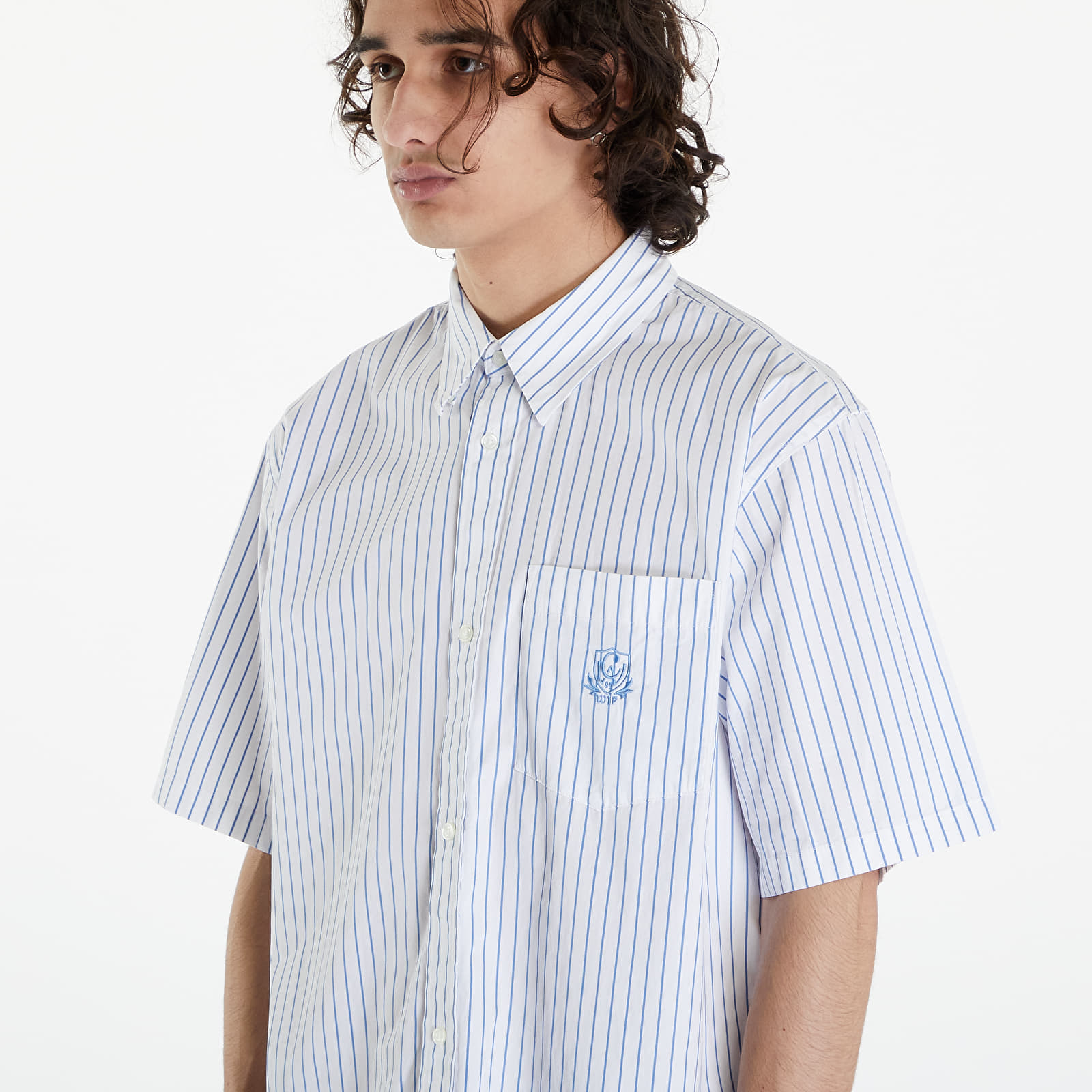 Carhartt WIP S/S Linus Shirt UNISEX Linus Stripe/ Bleach/ White | Queens