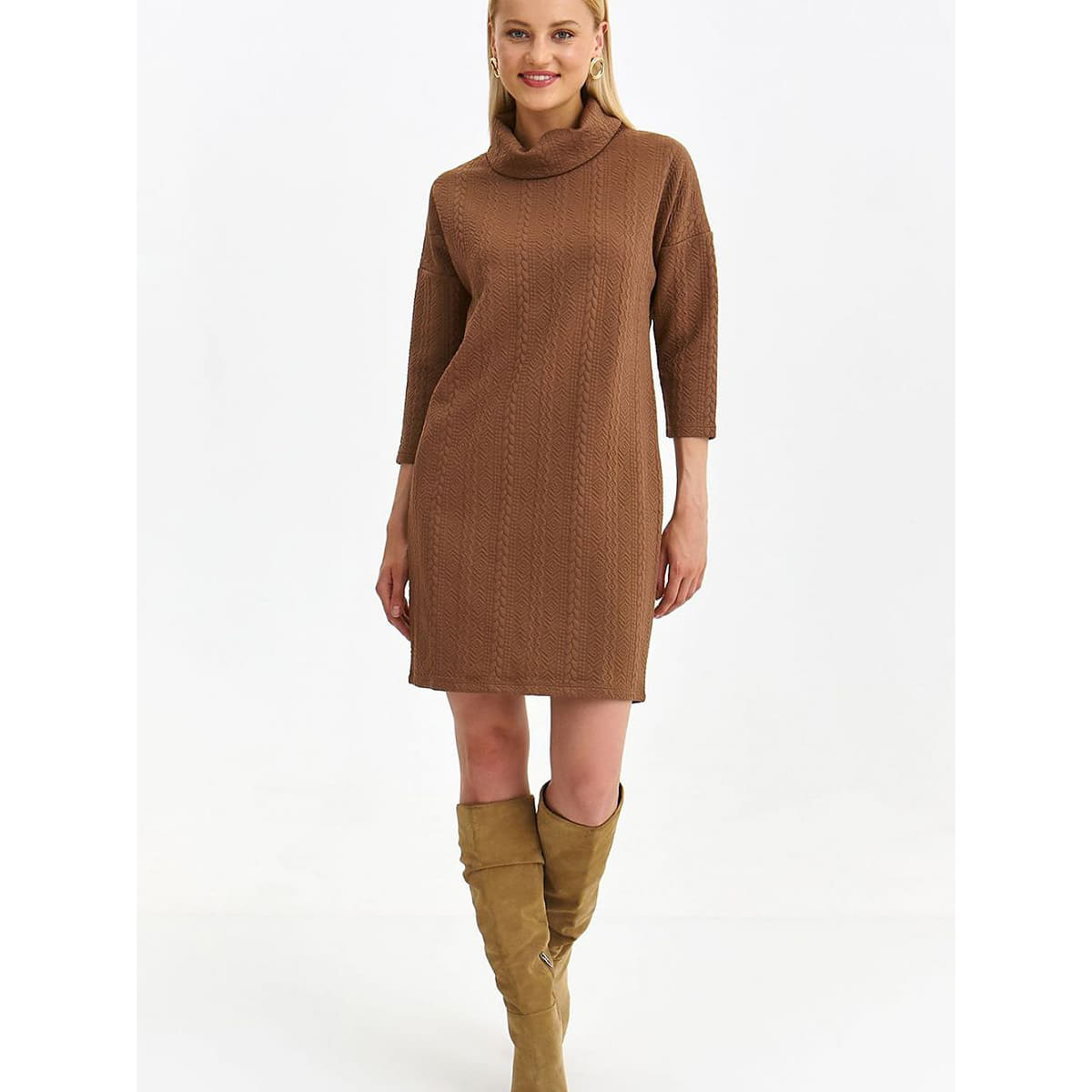 Šaty Top Secret model 186367 Brown | Queens 💚