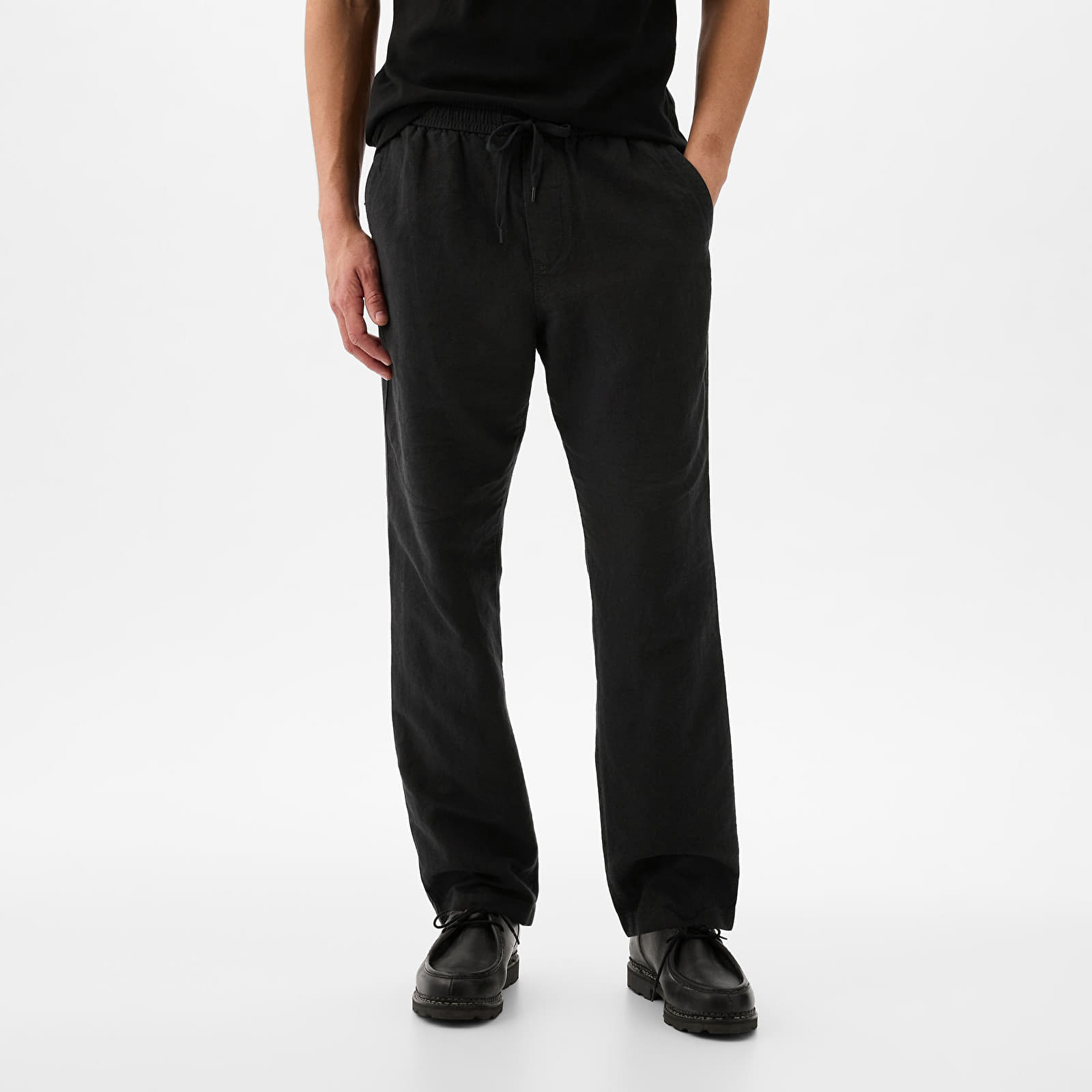 Kalhoty GAP Linen Pull On Pants Moonless Night | Queens 💚